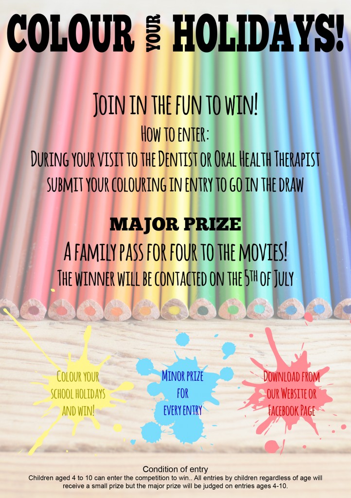 Colouring competition Poster | Strathpine Dental Centre
